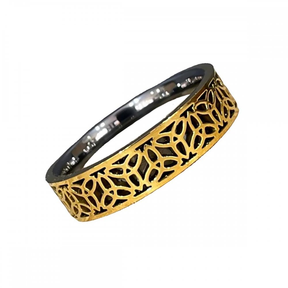 Tungsten Carbide Yellow IP Plated Band Ring Size 66/W 1/2 – Jessop ...
